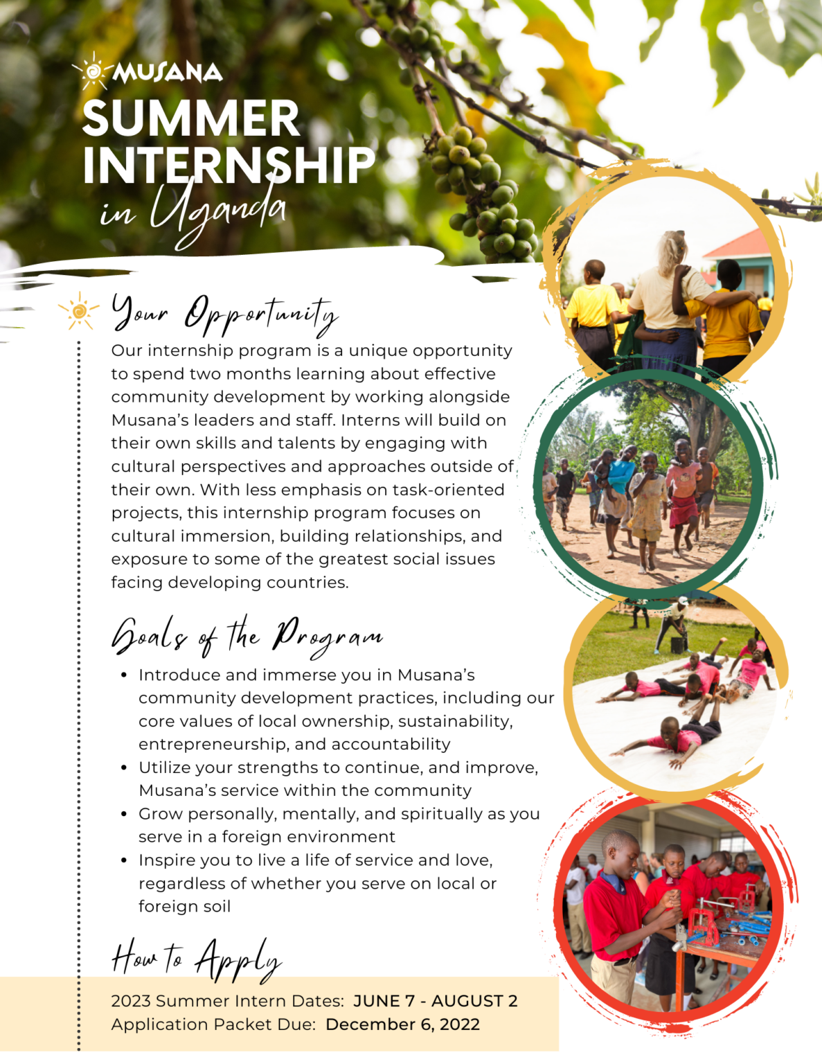 Summer Intern Resources - Musana